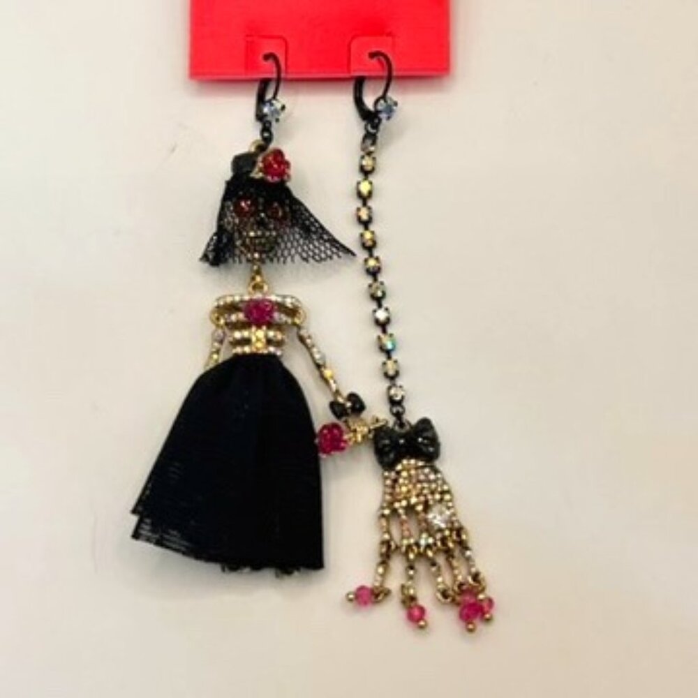 Betsey Johnson Creepshow Skeleton Bride Mourning Skul… - Gem